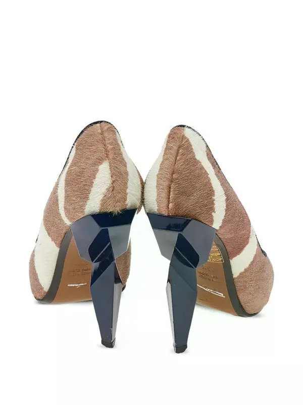 Fendi Zebra-print Calf Hair Pumps