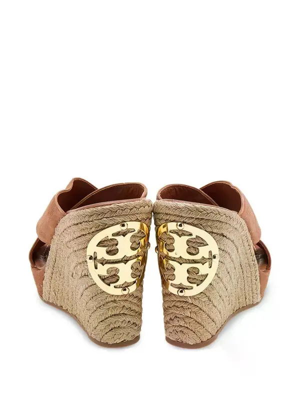 Tory Burch Suede Criss-cross Wedge Sandals