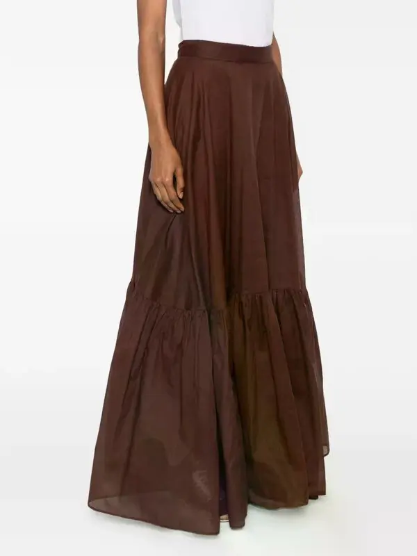 Plan C Tiered Maxi Skirt