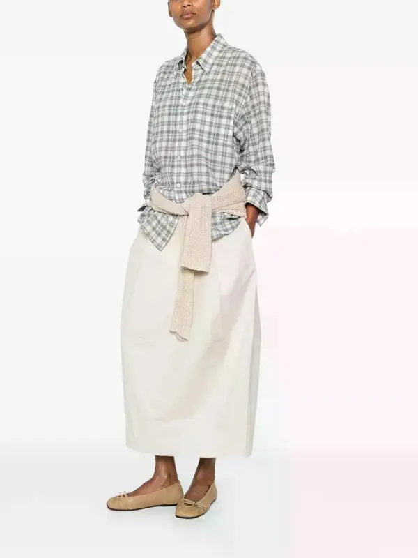 DUNST Check-pattern Long-sleeve Shirt