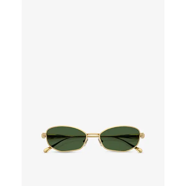 SWAROVSKI Pillow-frame Metal Sunglasses