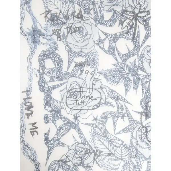 Zadig&Voltaire X Kerry Rose Graphic-print Modal Scarf - Flash