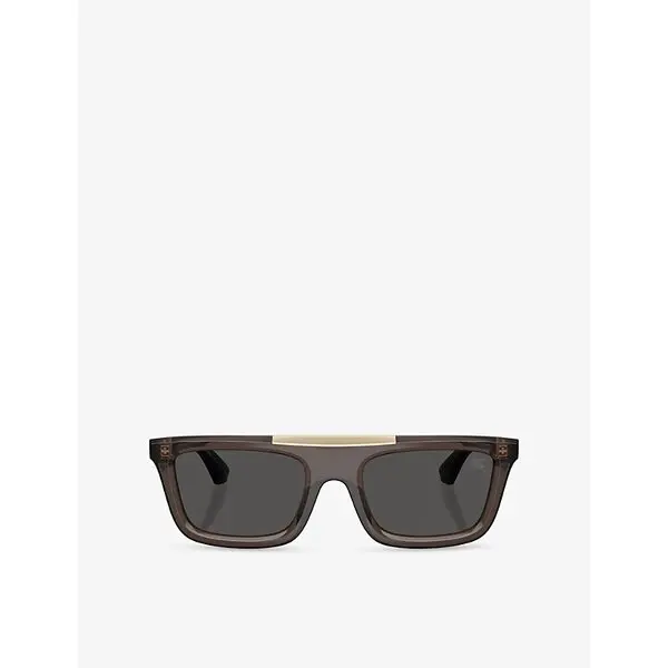 Burberry Be4451u Rectangular-frame Injected Sunglasses