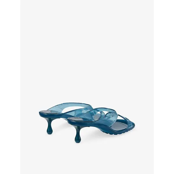 JIMMY CHOO Jelly Drop 50 Mid Heel Sandals