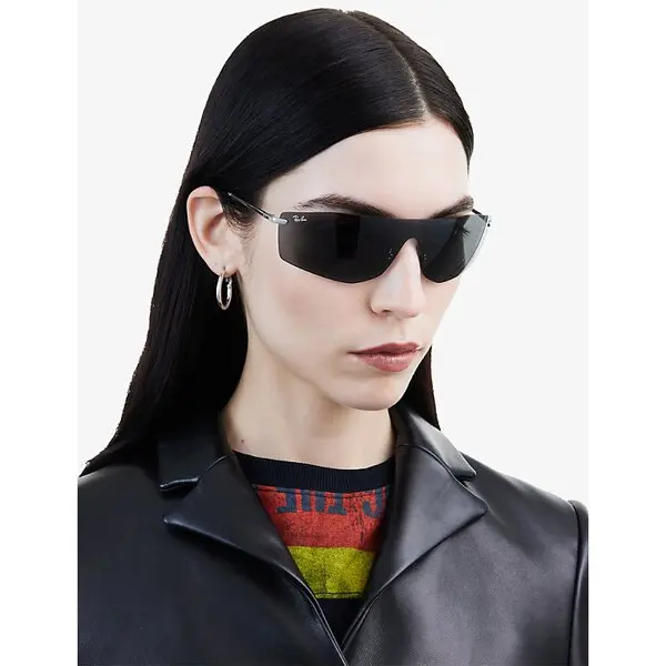 Ray-ban Rb3781 Irregular-frame Metal Sunglasses