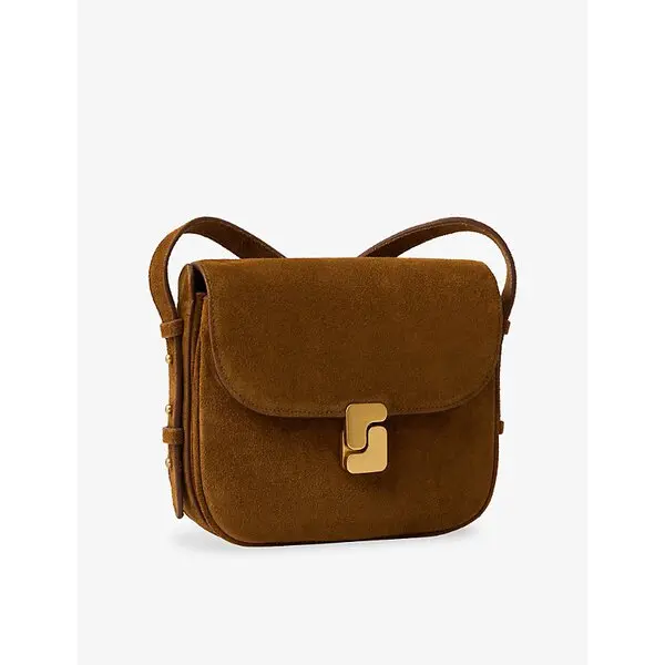 Soeur Bellissima Mini Suede Cross-body Bag - Caramel