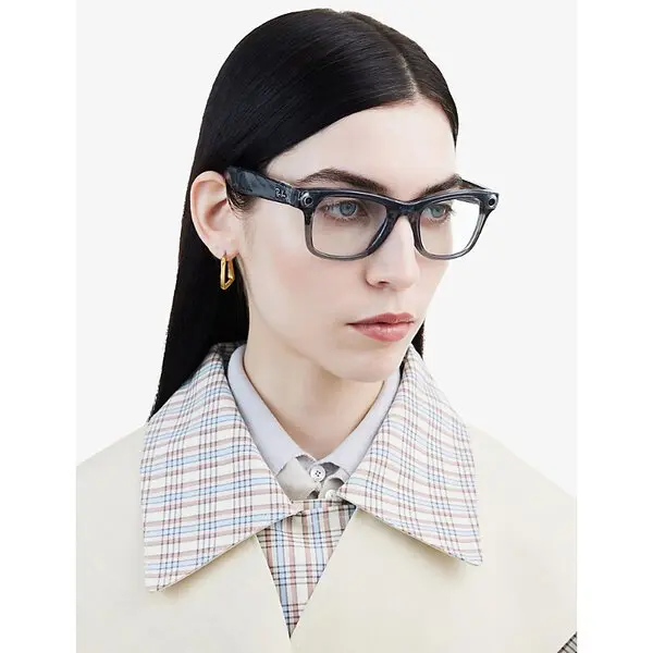 Ray-ban X Meta Wayfarer Polarised Square-frame Injected Meta Ai Glasses