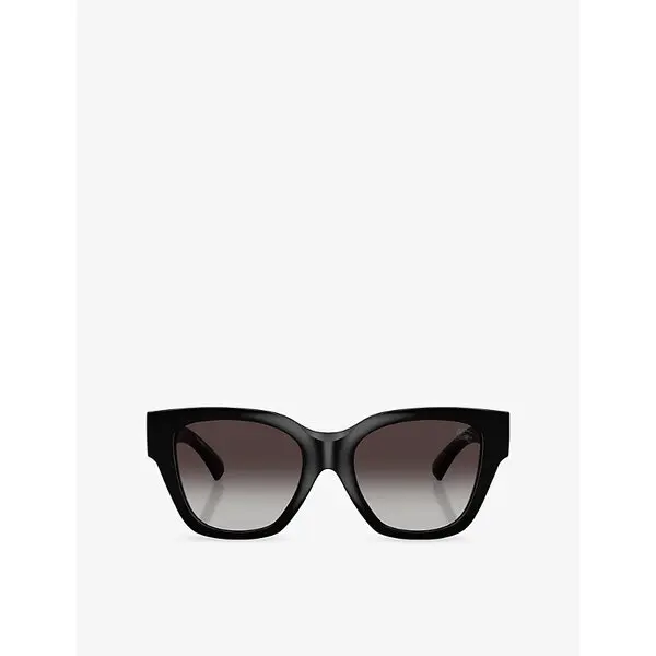 Burberry Be4489u Square-frame Acetate Sunglasses - Black