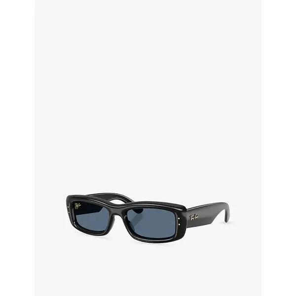 Ray-ban Rb4944 Rectangle-frame Acetate Sunglasses - Black