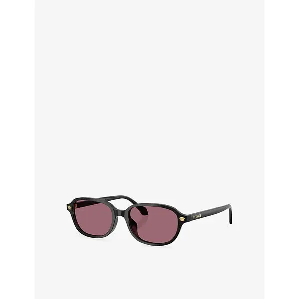 Versace Rectangle-frame Acetate Sunglasses