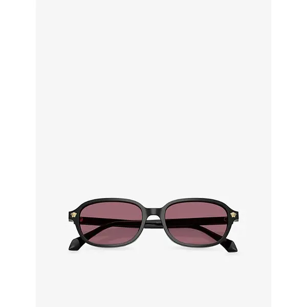 Versace Rectangle-frame Acetate Sunglasses