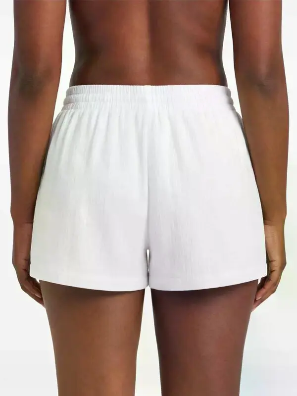 Seafolly Crinkle Texture Drawstring Shorts - White