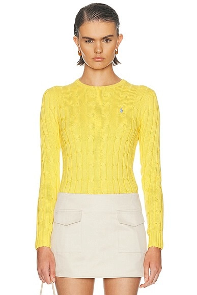 Polo Ralph Lauren Julianna Long Sleeve Sweater - Beach Yellow