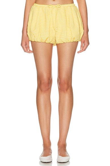 Simkhai Addie Bubble Short - Mango Ivory