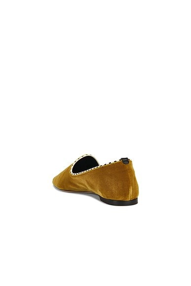TOTEME Velvet Venetian Slipper - Saffron