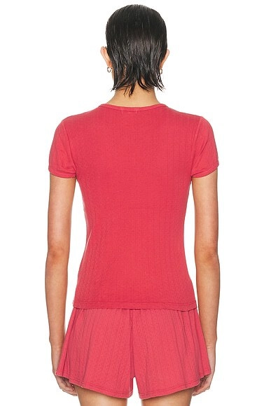 Donni. The Pointelle Baby Tee