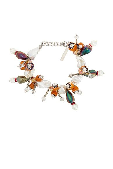 Dries Van Noten Beaded Charm Bracelet - Mandarin