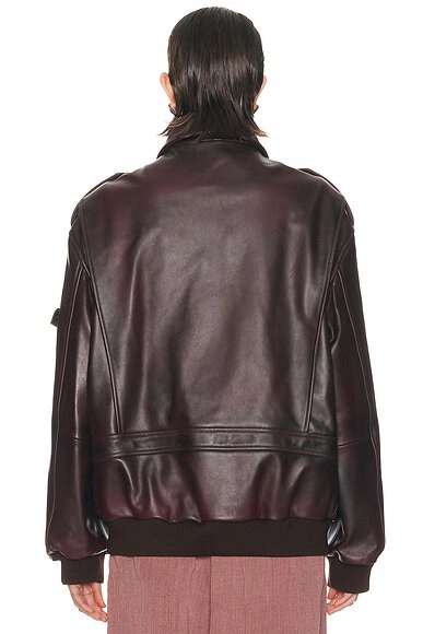 Coperni Oversized Leather Bomber Jacket