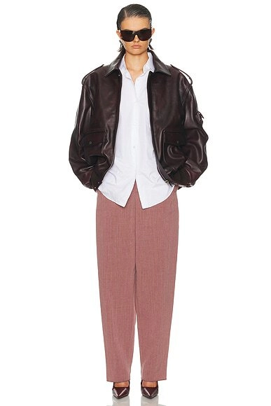 Coperni Oversized Leather Bomber Jacket