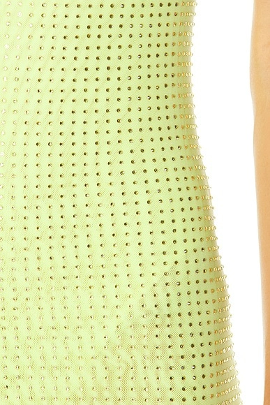AREA Crystal Hotfix Cami Dress
