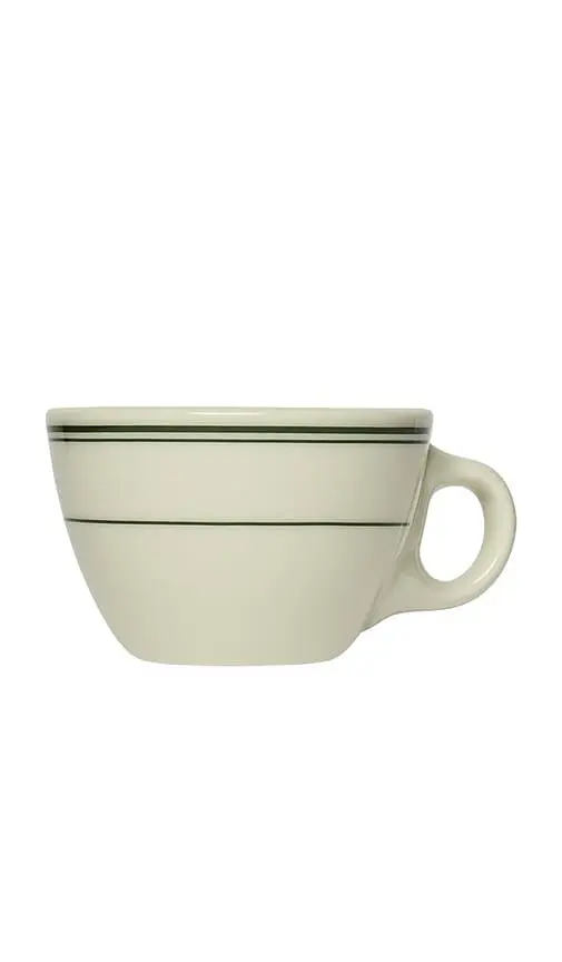 FISH'S EDDY Greenband Tea Cup
