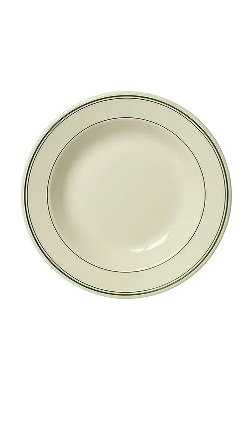 FISH'S EDDY Greenband Soup Bowl - Cream
