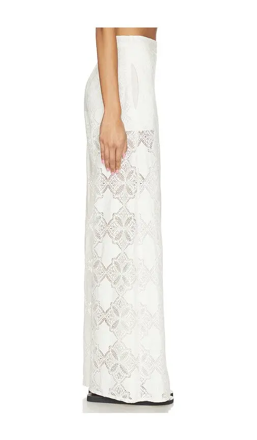 Misa Ravi Lace Wide-leg Trousers