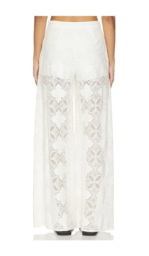 Misa Ravi Lace Wide-leg Trousers