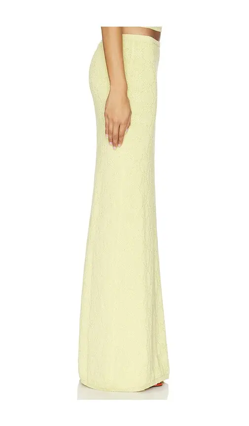 ASTA RESORT Pointelle Carolina Skirt - Lemon