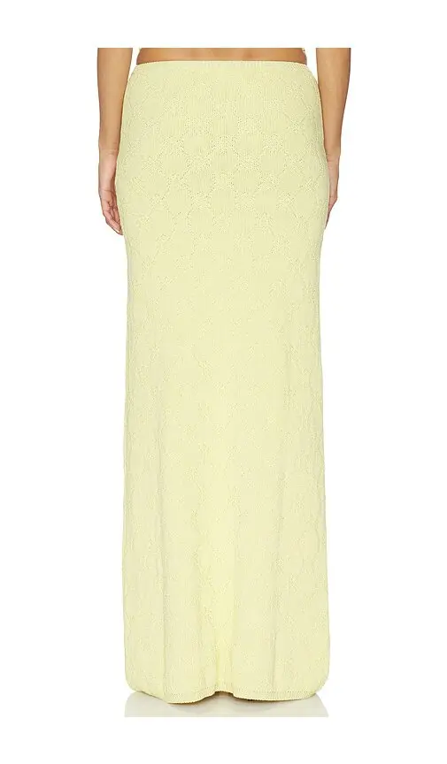 ASTA RESORT Pointelle Carolina Skirt - Lemon