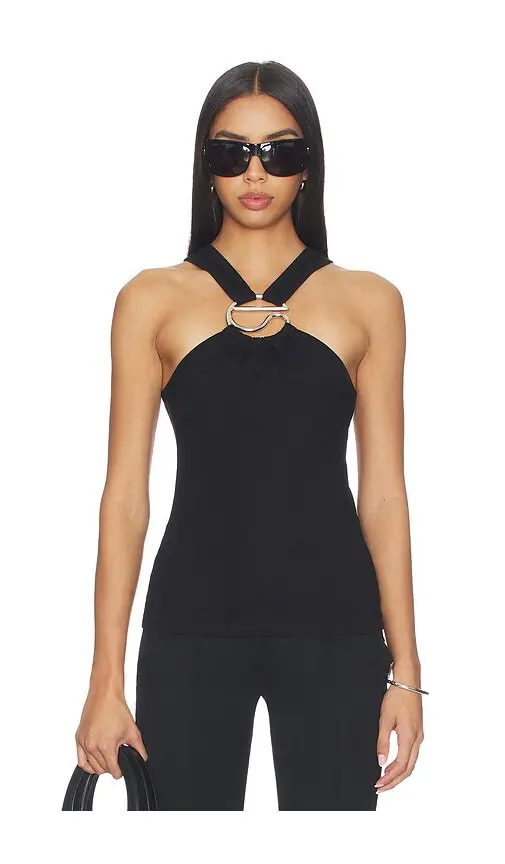 Coperni C Logo Crossed Top - Black