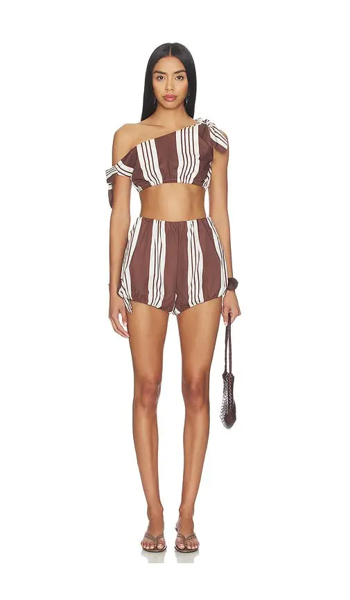 Posse Rosie Tie Top - Brown