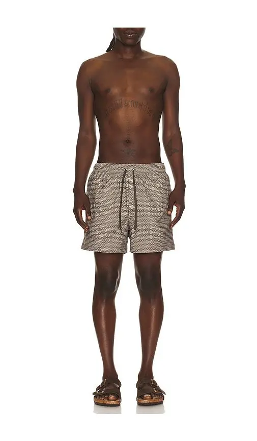 SAMSOE SAMSOE Moses Swim Shorts In . Also - Brown