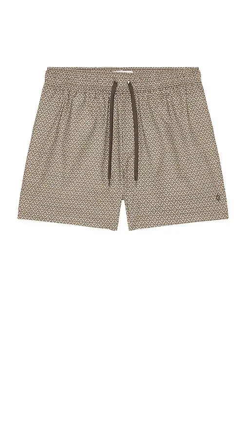 SAMSOE SAMSOE Moses Swim Shorts In . Also - Brown
