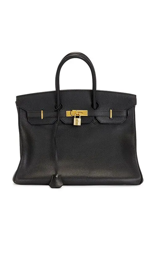 FWRD RENEW Hermes Birkin 35 Retourne Handbag - Black