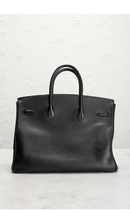 FWRD RENEW Hermes Birkin 35 Retourne Handbag - Black