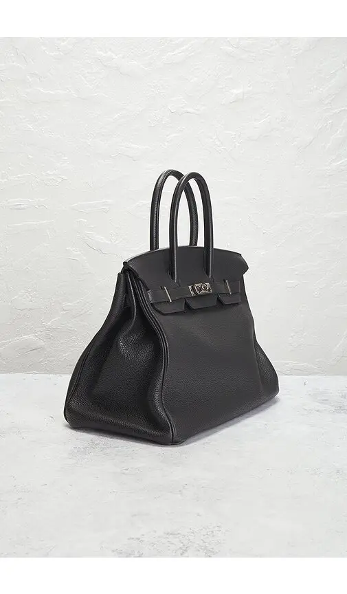 FWRD RENEW Hermes Togo Birkin 35 Handbag - Black