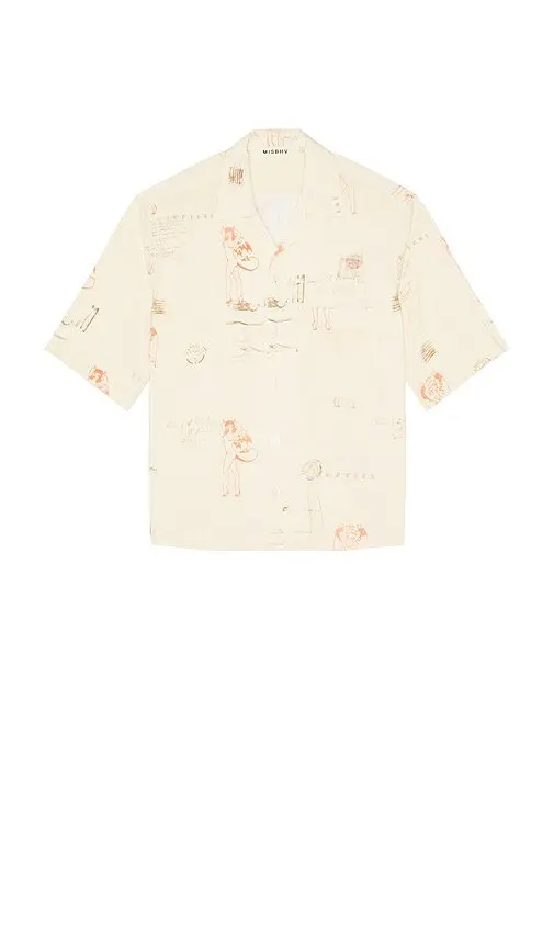 MISBHV Devil & Angel Postcard Shirt In . Also - Cream