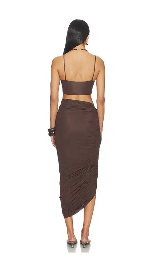MAYGEL CORONEL Medusa Dress Set - Chocolate