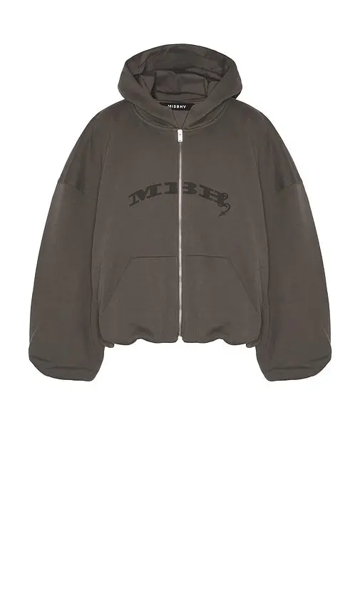 MISBHV Inflated Devil Zipped Hoodie - Charcoal