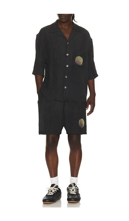 MISBHV Smile Shirt In . Also - Charcoal