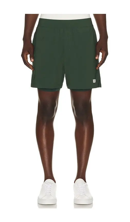 Wilson Set Point Lined Shorts - Olive