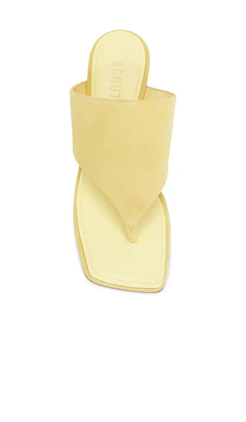 Schutz Sage Mid Stiletto Sandal - Yellow