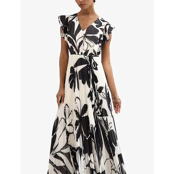 PHASE EIGHT Petite Uma Floral-print Woven Maxi Dress
