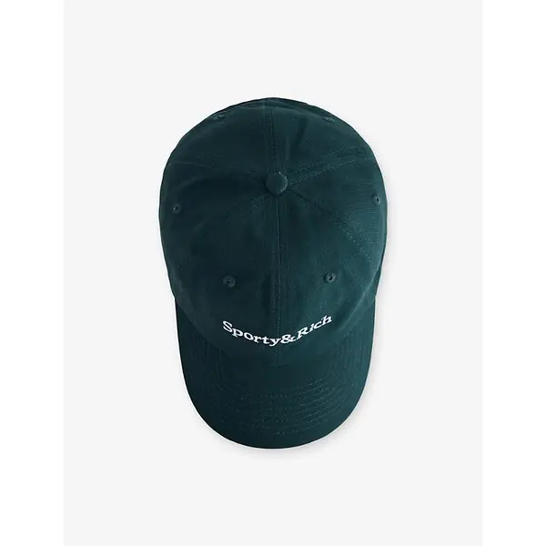 SPORTY & RICH Logo-embroidered Cotton Baseball Cap