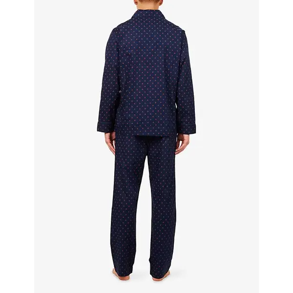 Derek Rose Nelson Classic-fit Cotton Pyjama Set
