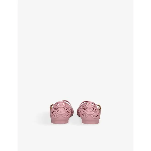 Valentino Garavani Scalloped Rubber Ballet Flats - Pink