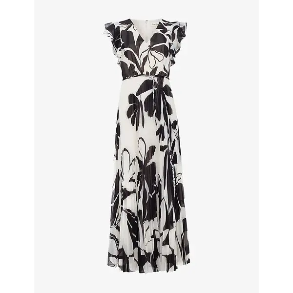 PHASE EIGHT Floral-print Woven Maxi Dress - Black Multi
