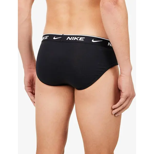 Nike Essential Pack Of Three Cotton-stretch Briefs