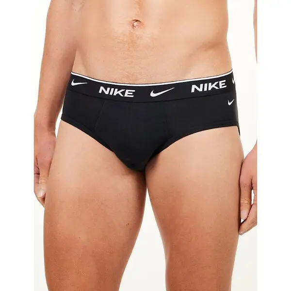 Nike Essential Pack Of Three Cotton-stretch Briefs